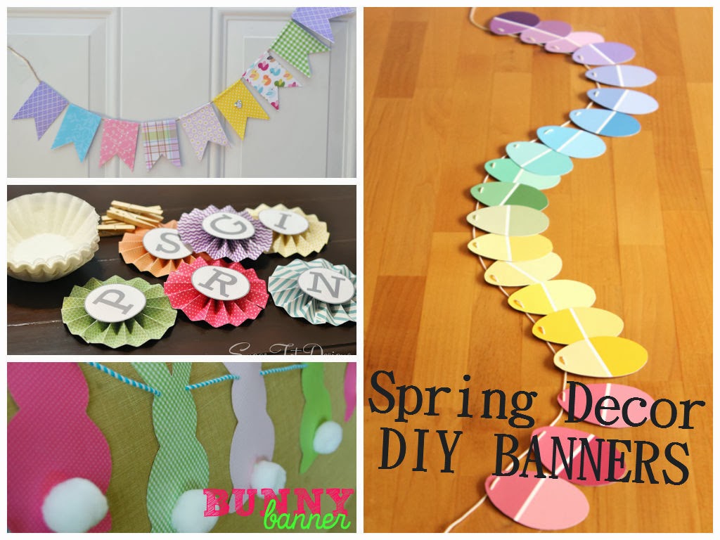 2 Girls, 1 Year, 730 Moments to Share: Spring Home Decor: DIY Banners