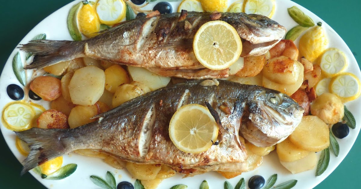 goldbrasse aus dem backofen