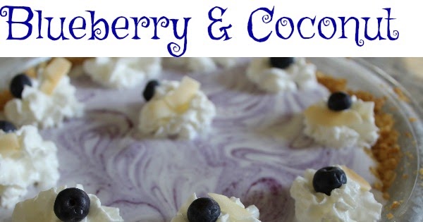 Blueberry & Coconut Gelato Pie #SummerDessertWeek | The Whimsy One