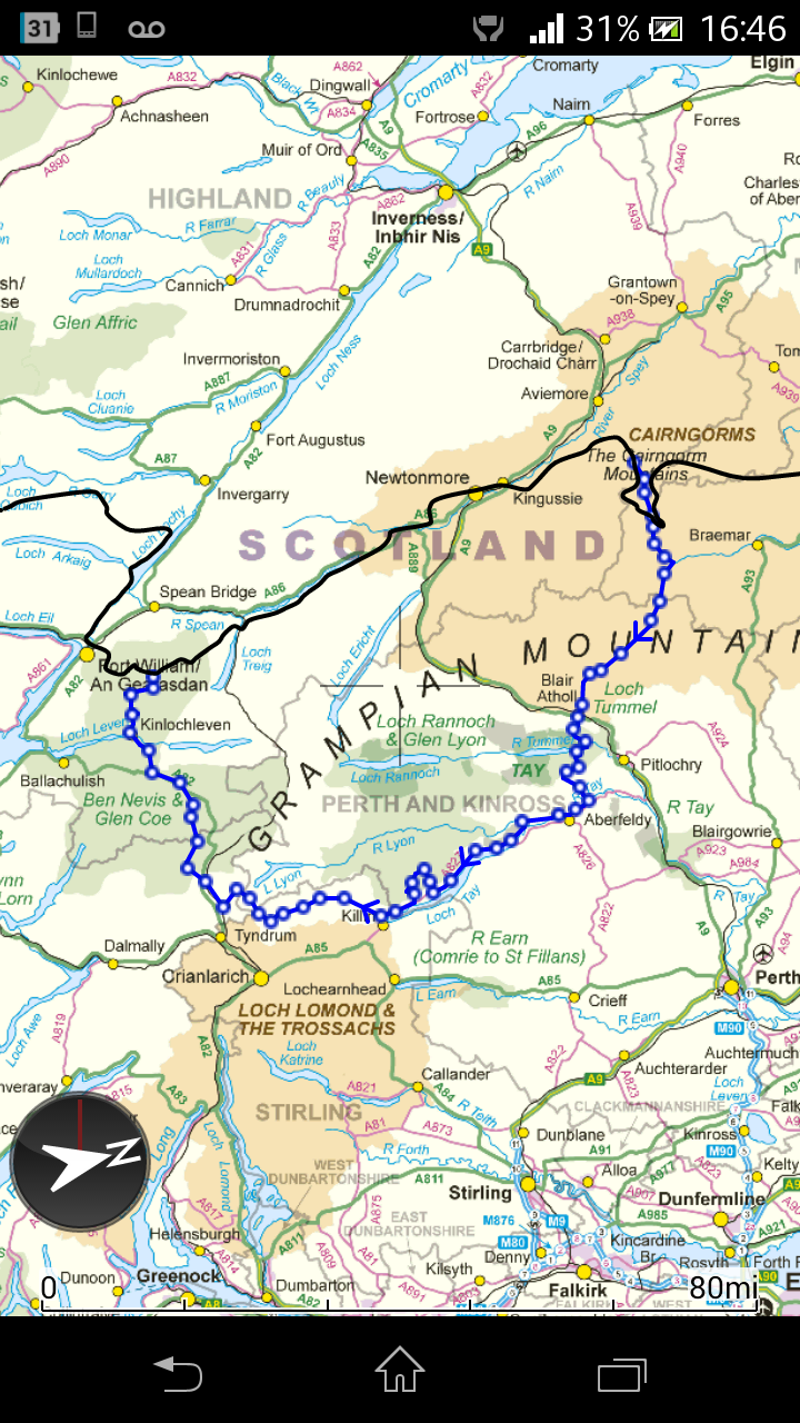 Transnationcoast2coast.com: Scottish C2C Route