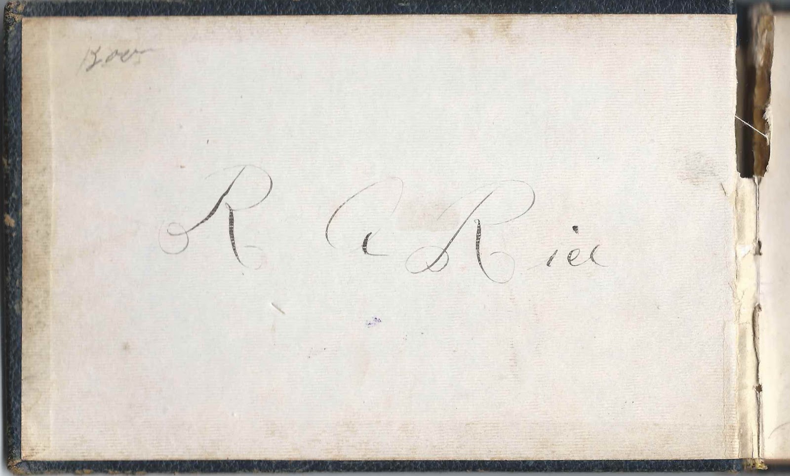Heirlooms Reunited: 1870s Autograph Album of Richard A. Rice of Beacon ...