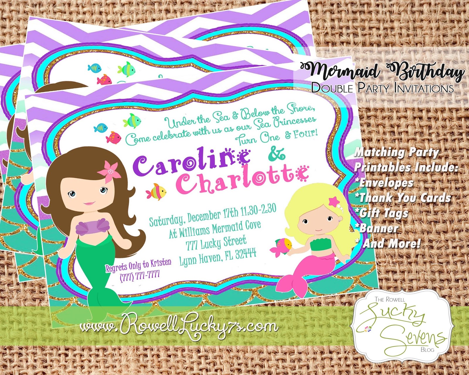 Lucky7s Studio: New Party Stationery Products