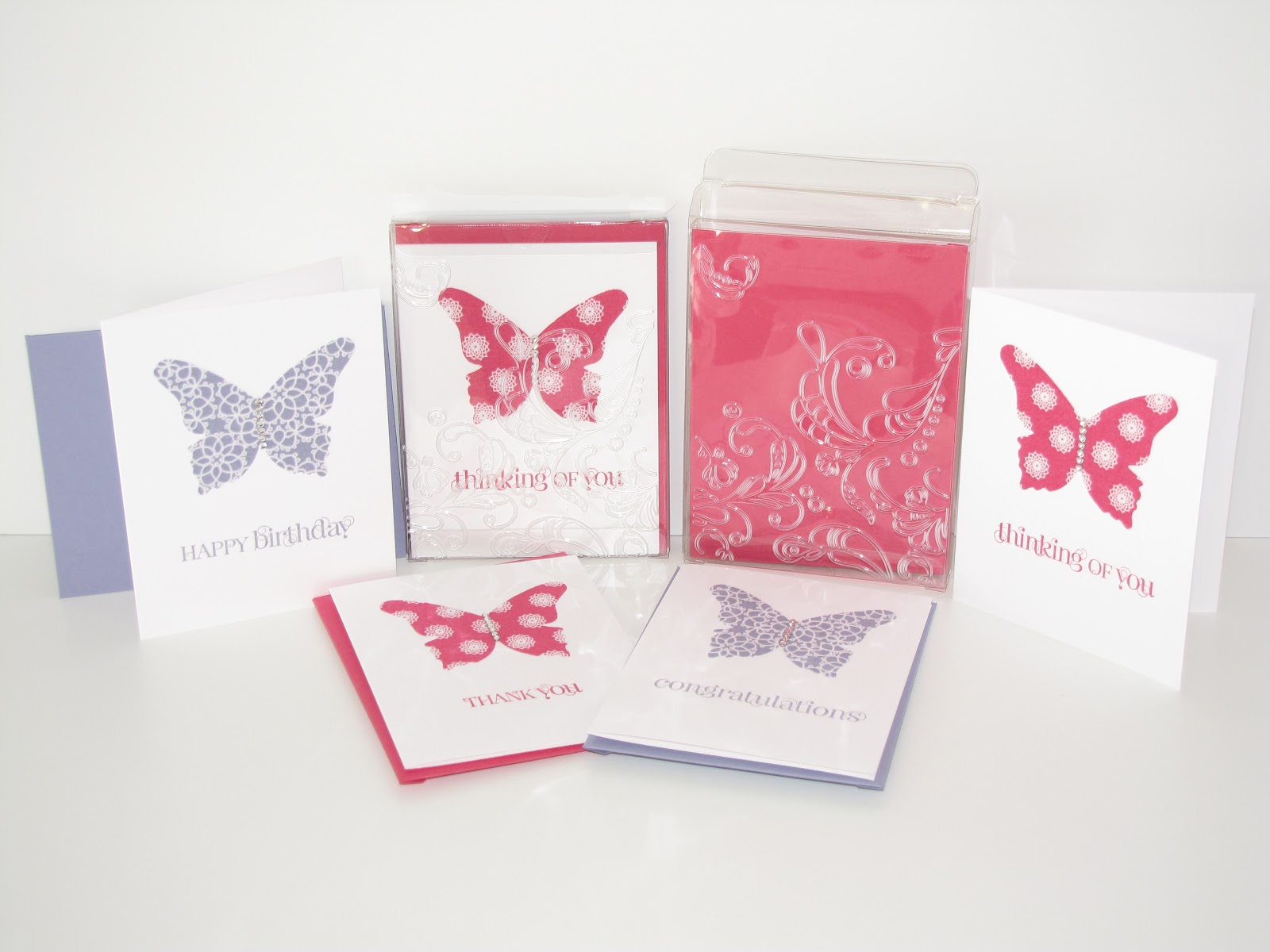 Cherylin's Creations: Embossed Card Box & Designer Fabric Cards