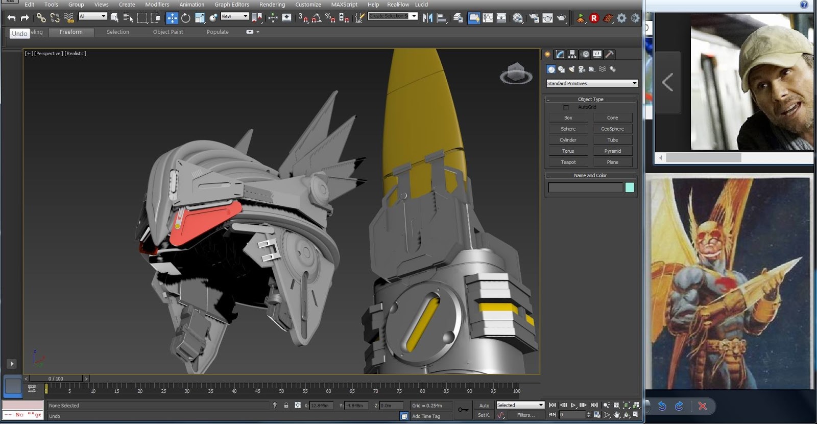 Hawkman Redesign by Robot | Computer Graphics Daily News