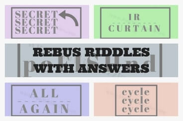 5 Rebus Riddles for Adults with Answers | Riddles in English