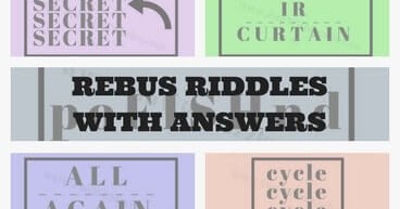 Rebus Riddles with Answers - Fun With Puzzles