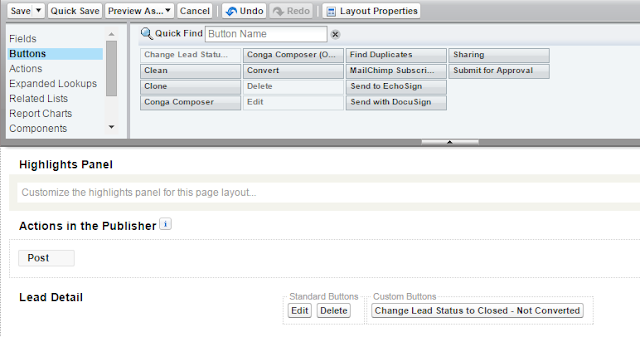 SFDC 3:16: Salesforce Button: Change status of Lead Status field.