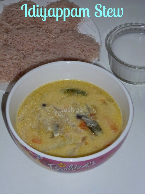 Sashiga Kitchen: இடியாப்பம் ஸ்ட்டூ / Idiyappam Stew | Idiyappam Kurma ...