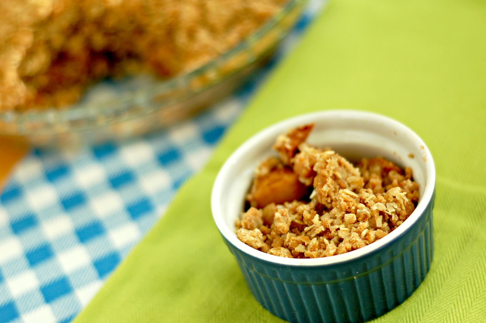 Apple Peanut Butter Crisp - A Kitchen Addiction