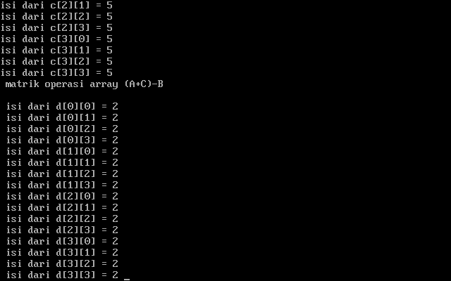 Stella D. J. Shanawi: ARRAY DUA DIMENSI: OPERASI PENJUMLAHAN DAN ...