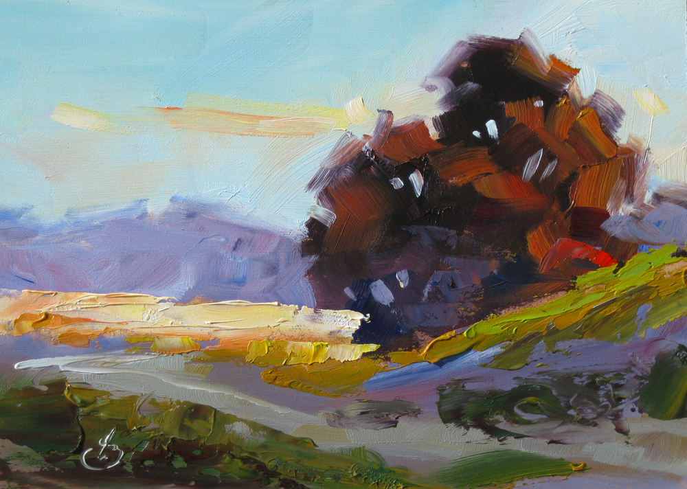 TOM BROWN FINE ART: $1 SALE, 5x7 PLEIN AIR OIL PAINTING ON MASONITE by ...