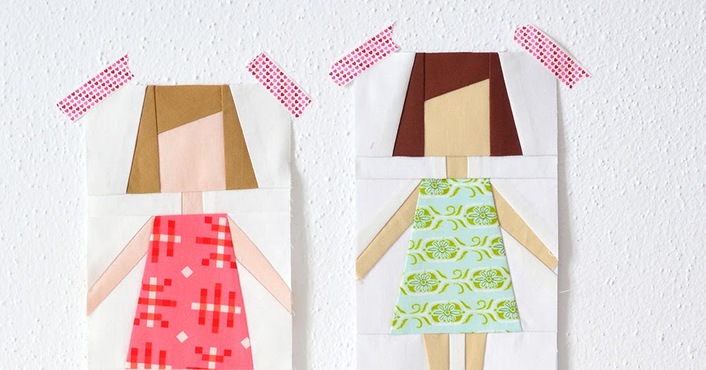 easypatchwork with Karen Ackva: paper dolls pattern