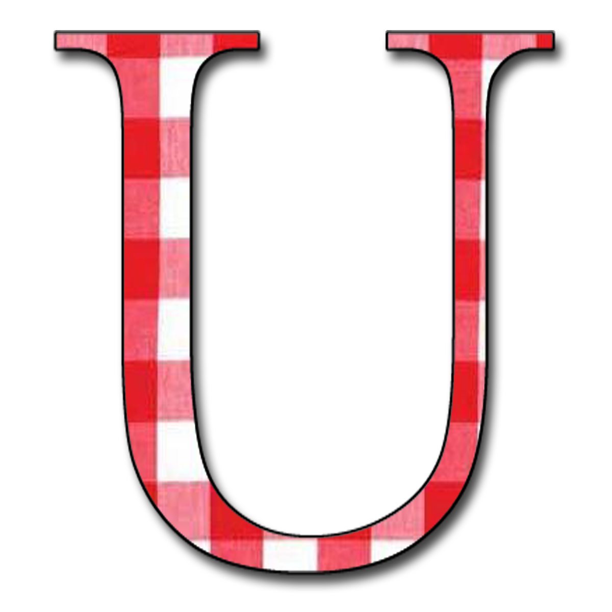 GRANNY ENCHANTED'S BLOG: Free Red Gingham Digi Scrapbook Alphabet