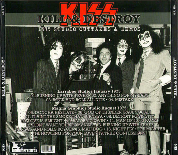 Rock Anthology: Kiss - Kill & Destroy - 1975 Studio Outtakes & Demos FLAC