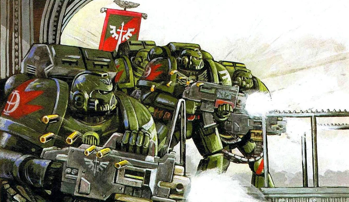 Confessions of a 40k addict: Dark Angels - Devastator squad marking