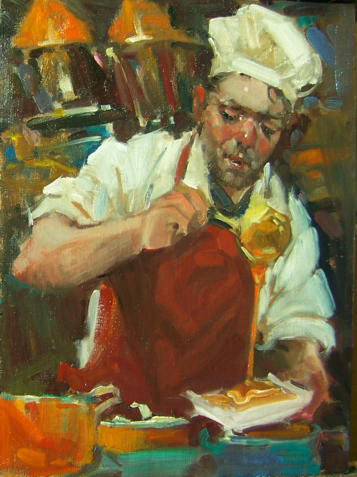 Kim Roberti Art Gallery: "It's All Gravy" Kim Roberti's 6"x8" original ...