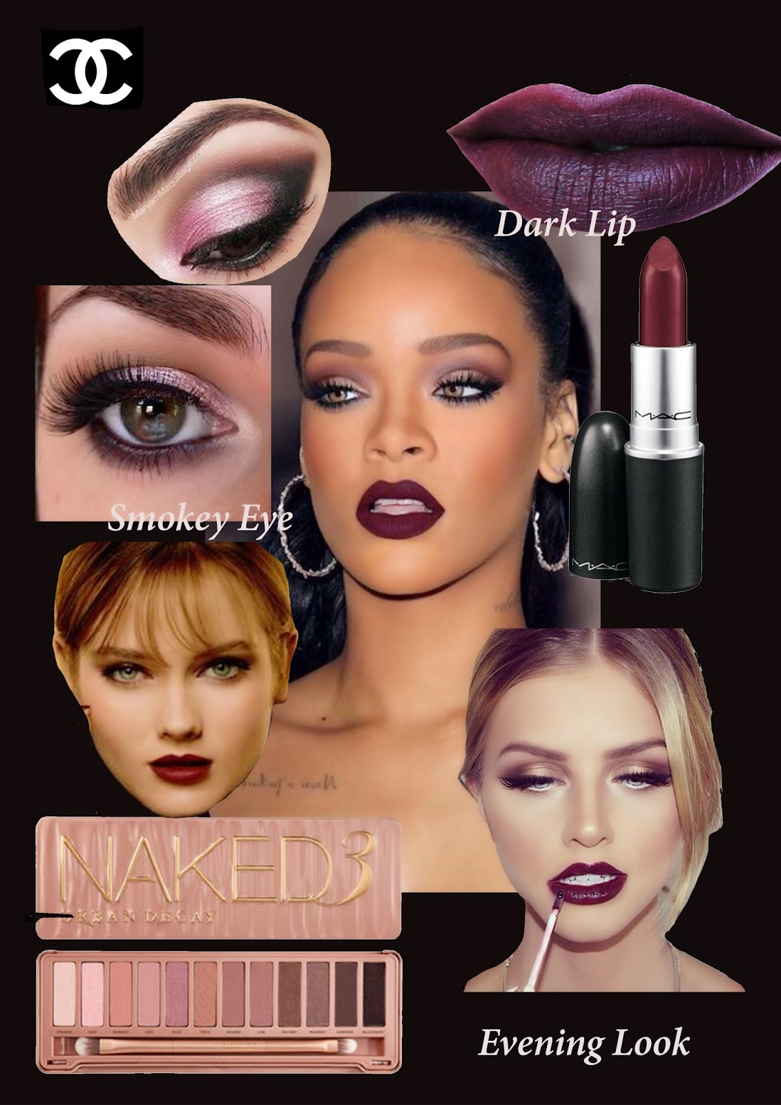 Beauty and the Brand: Evening Look: Moodboards & Designs