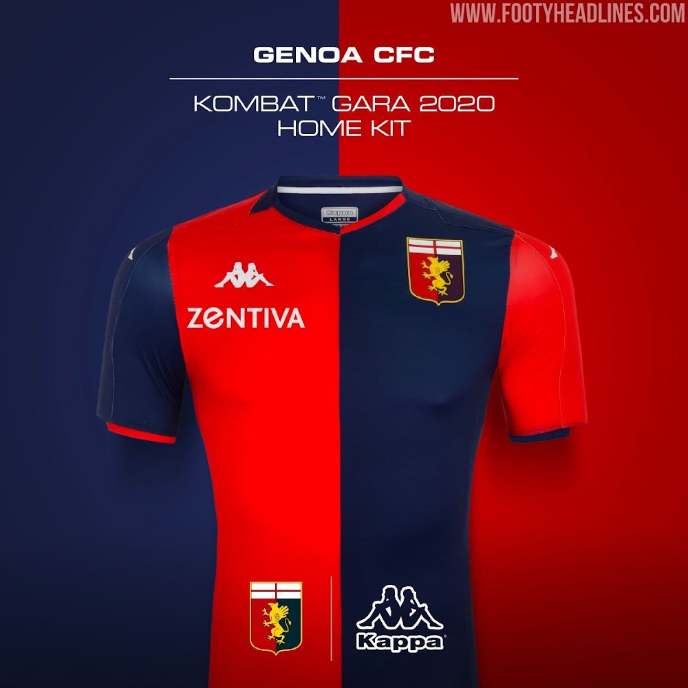 Kappa Genoa 19-20 Home Kit Released - Footy Headlines