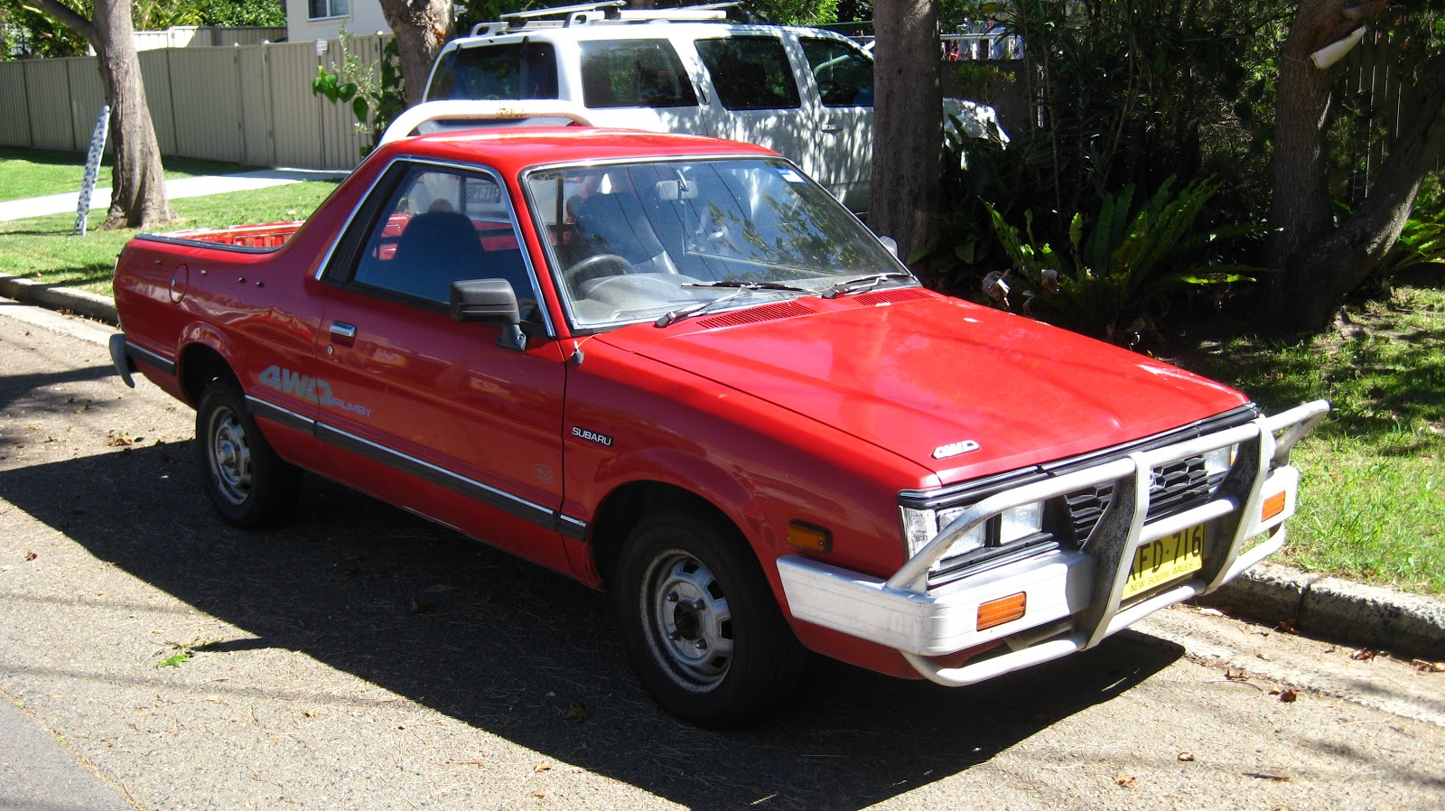 Aussie Old Parked Cars: 1992 Subaru GL Brumby 1800 4WD Ute