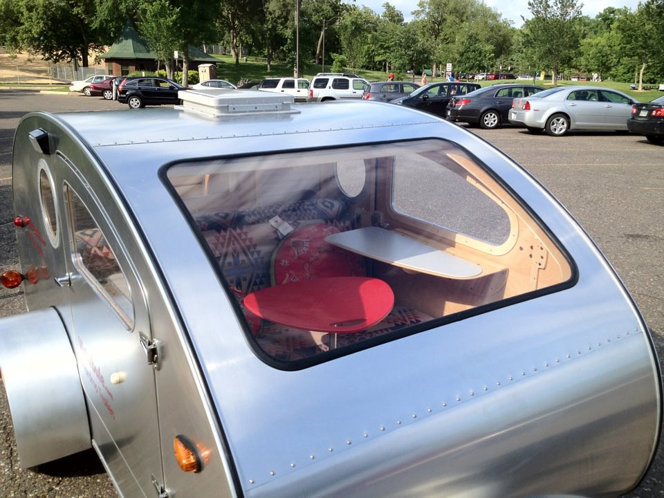 Tiny Yellow Teardrop: Featured Teardrop Trailer: Vistabule