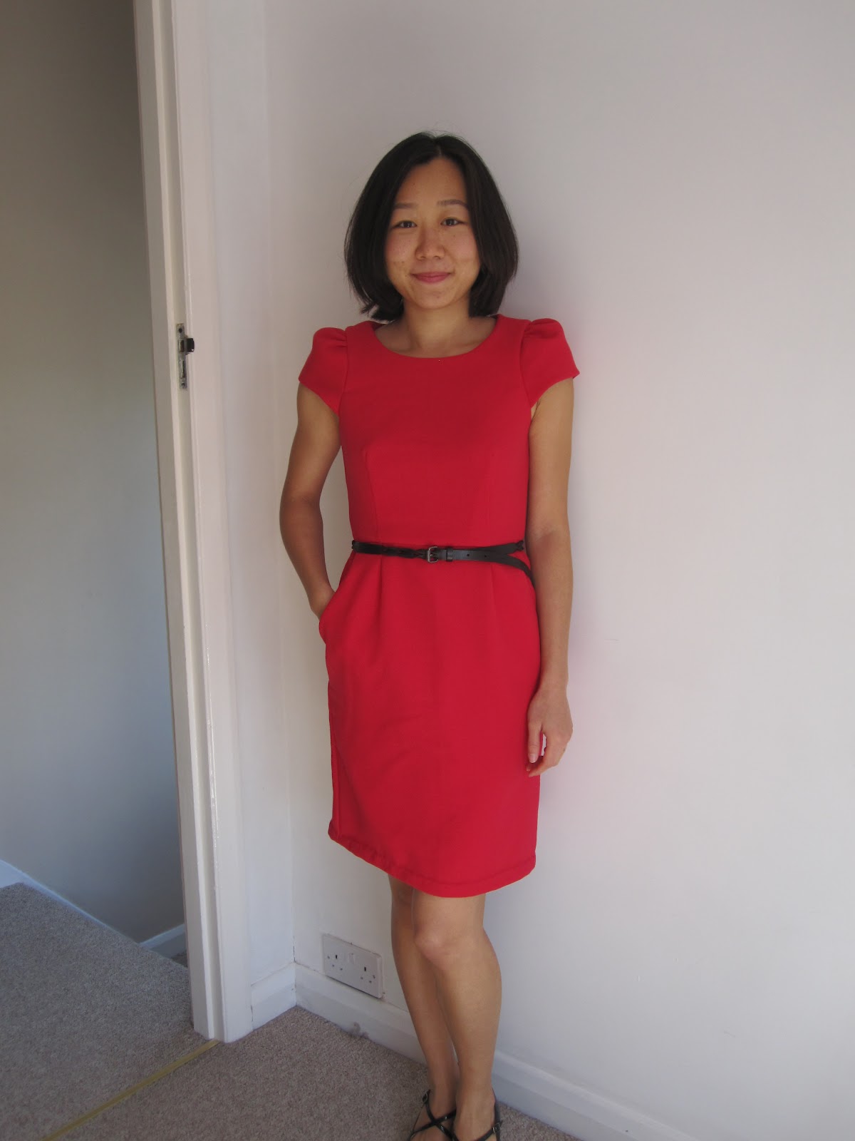 Queen of Darts: My modest raspberry dress