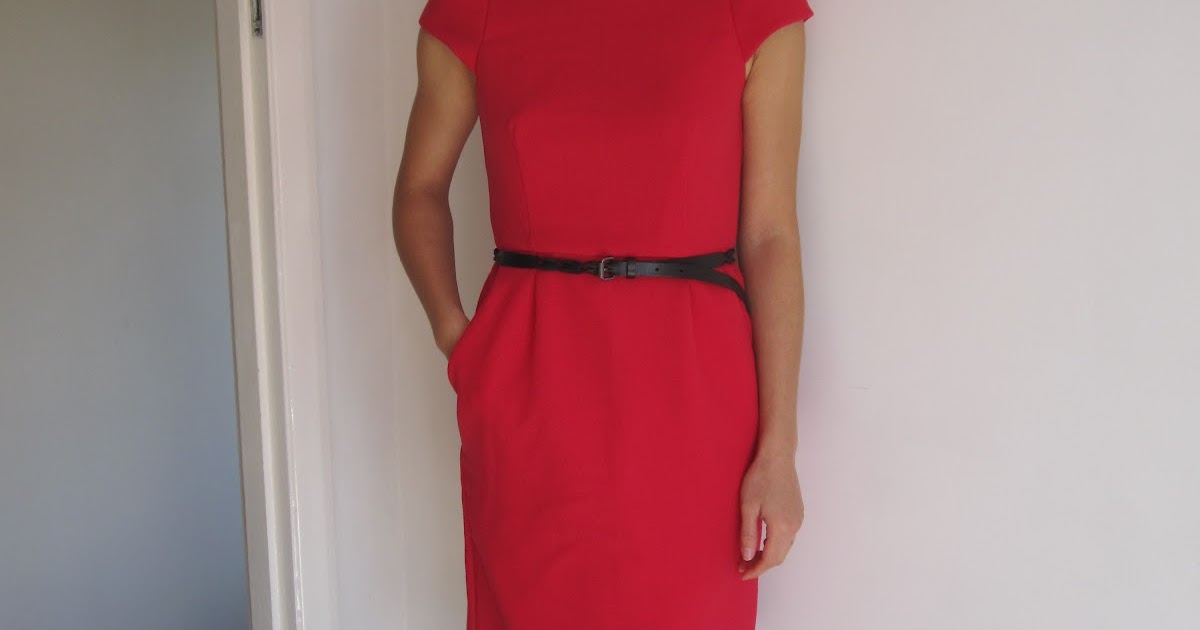 Queen of Darts: My modest raspberry dress