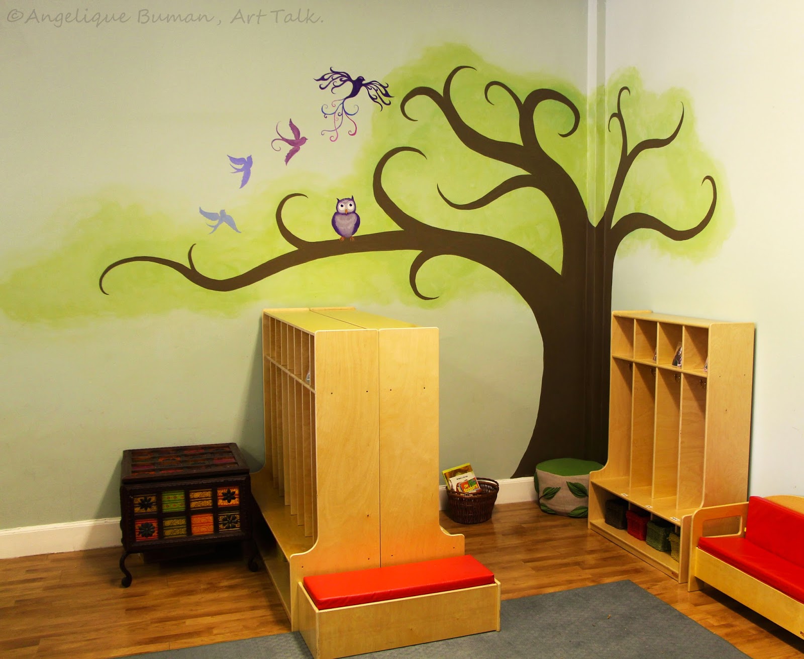 Angelique Bowman, Art Talk.: Tutorial on How to Paint a Tree Mural to ...