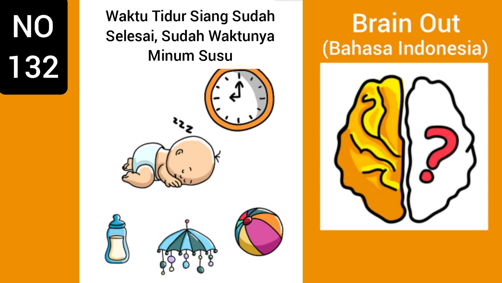 Brain Out Level 132: Waktu Tidur Siang Sudah Selesai, Sudah Waktunya ...