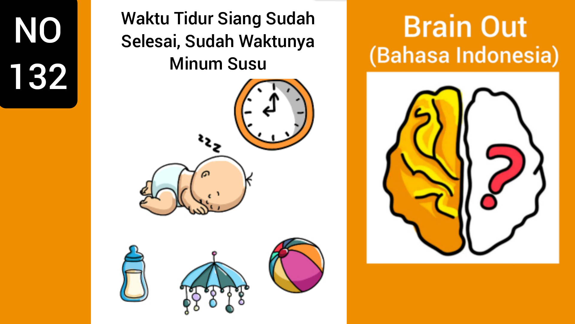 Brain Out Level 132: Waktu Tidur Siang Sudah Selesai, Sudah Waktunya ...