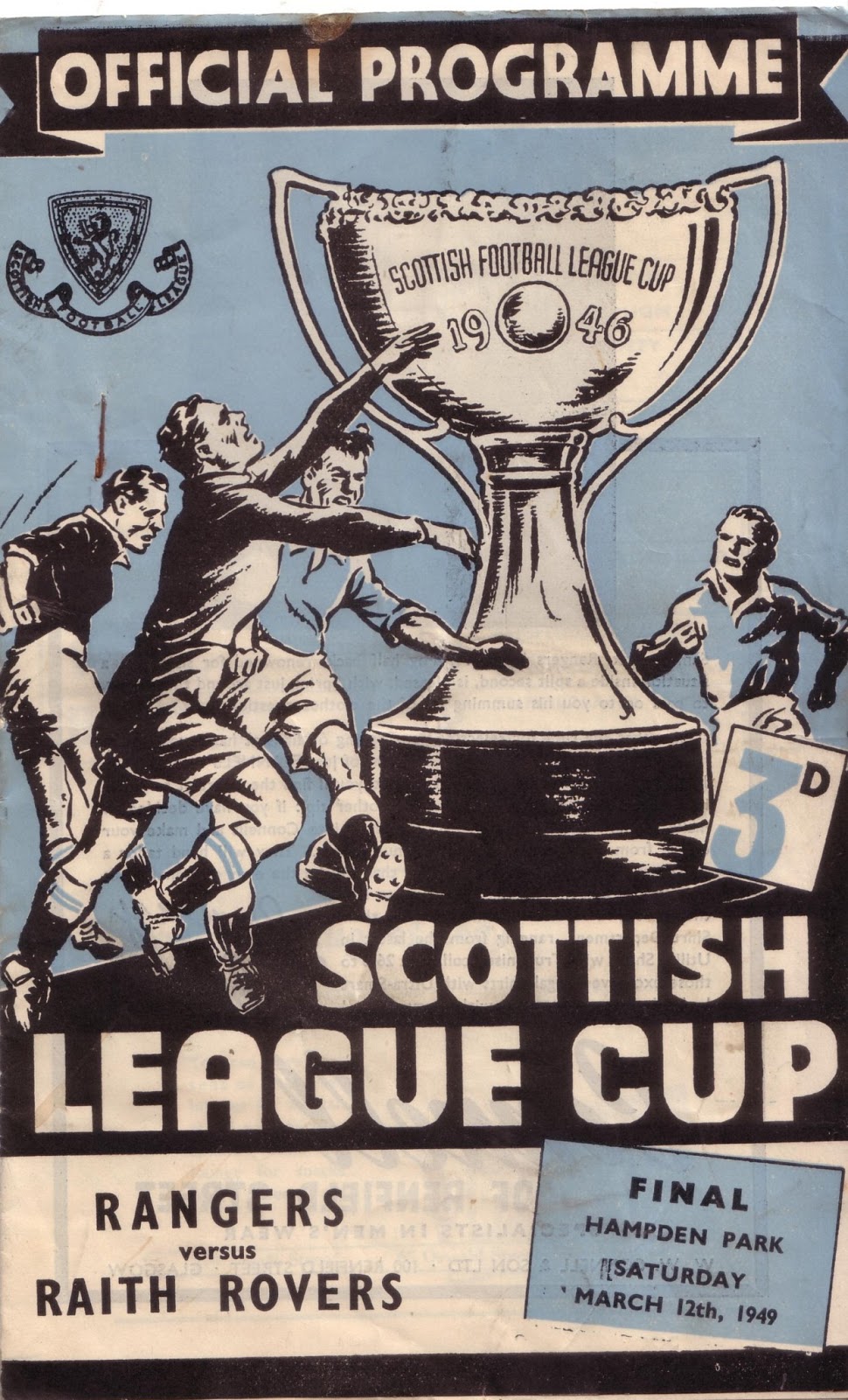 Old Scottish Football: Raith Rovers v Rangers 1949 League Cup Final ...
