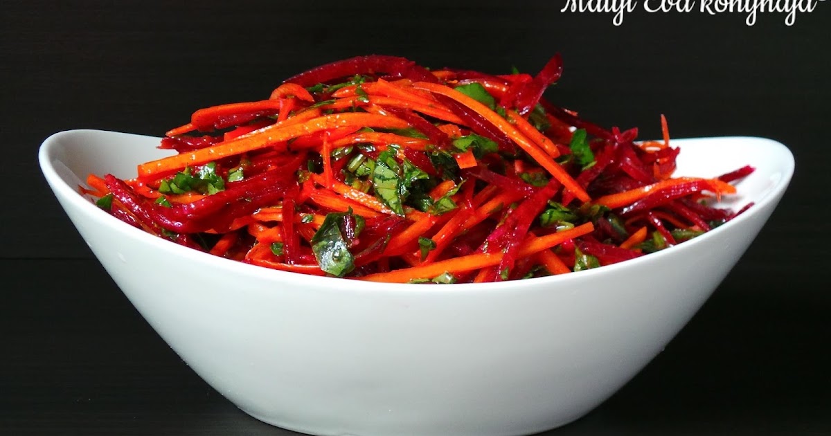 Biborsalata, avagy nyers repa es cekla salata.