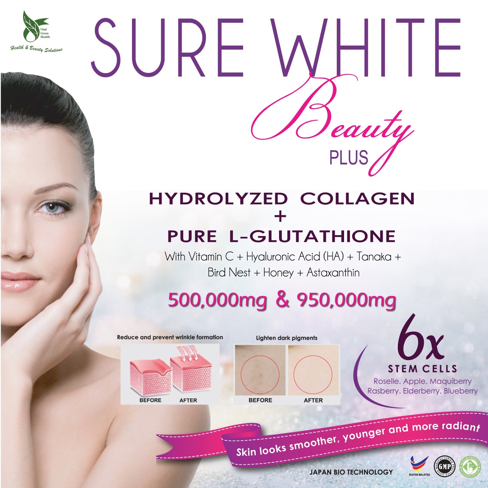 SURE WHITE BEAUTY PLUS promosi hebat