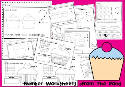 Cupcake Counting and a FREEBIE | From the Pond