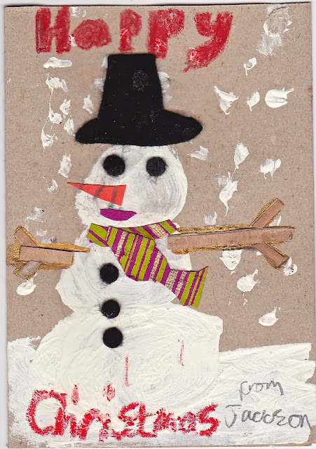 Handmade Christmas Cards - The Snowman. - Mrs Fox's sustainable life ...