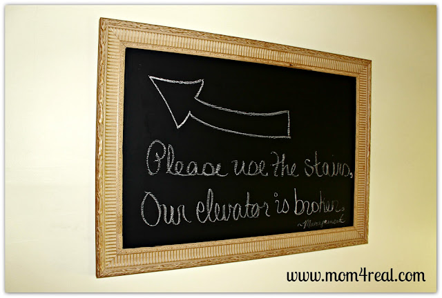 Turn An Old Picture Frame Into A Chalkboard - Mom 4 Real