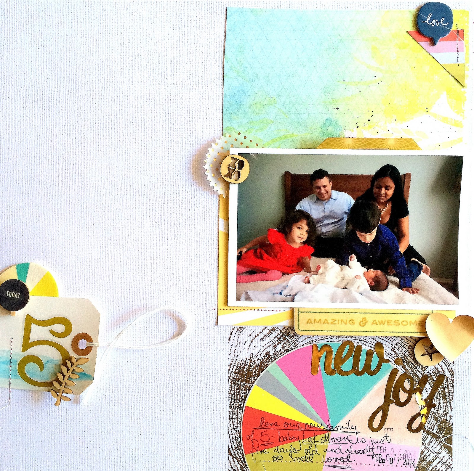 Rainbow Scrapbooks: New baby pages!