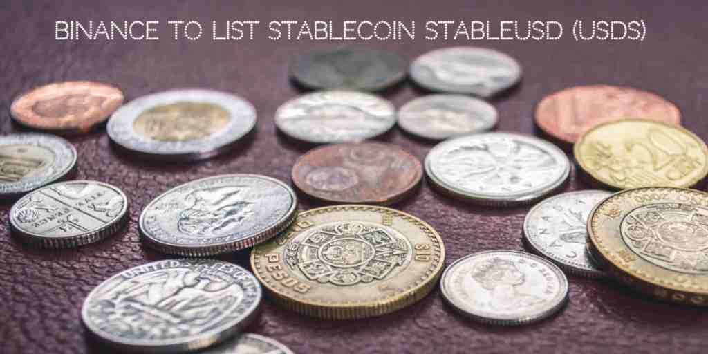 Binance to List stablecoin StableUSD (USDS)