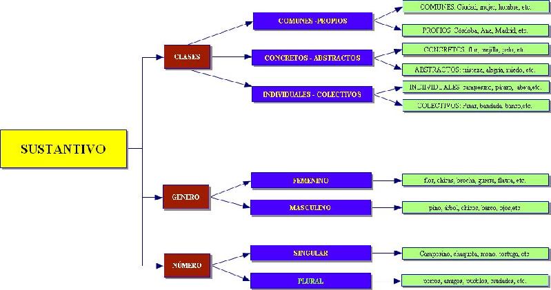 El Blog de 7º- La Profe Ana: Clasificación de sustantivos y adjetivos