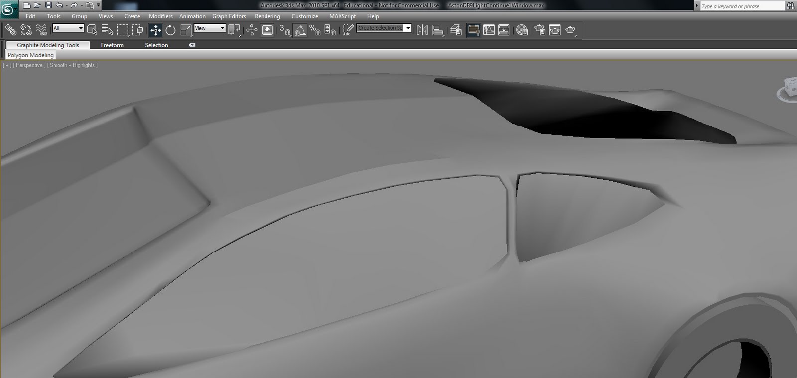 3D Modelling and Animation: Aston Martin Model