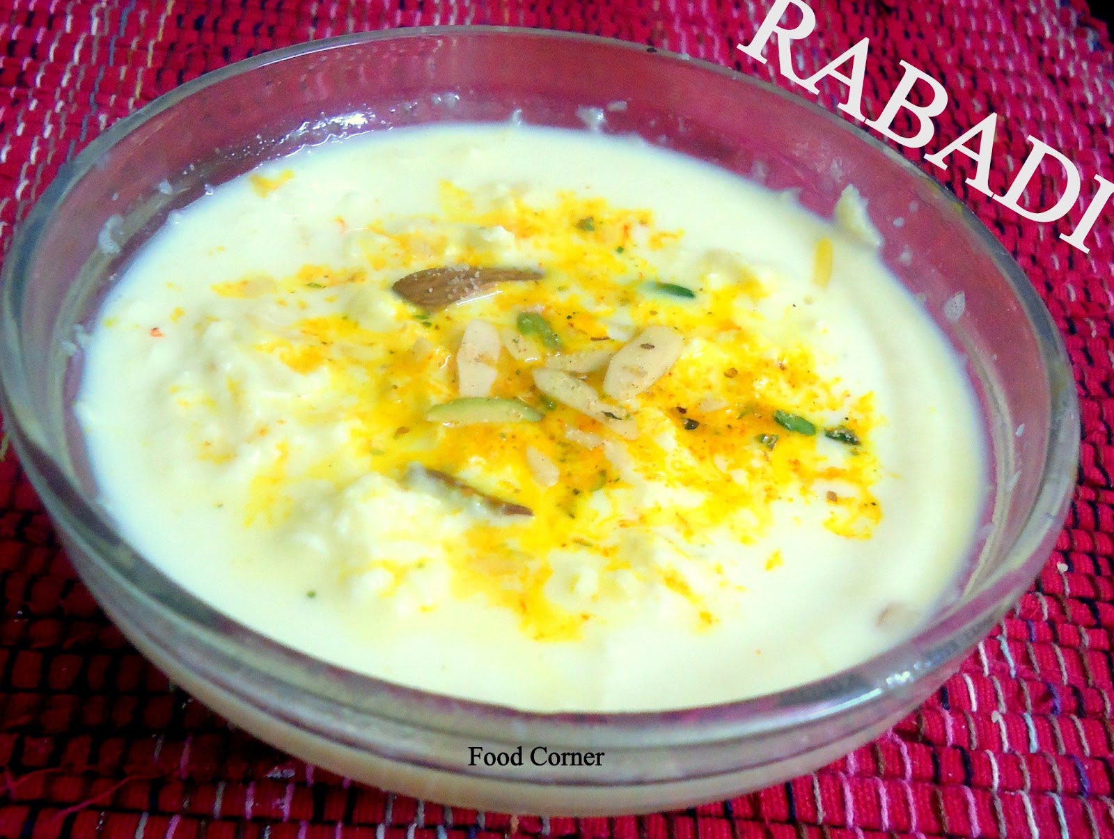Rabdi Recipe | Basundi Recipe ~ Kiran's Food corner