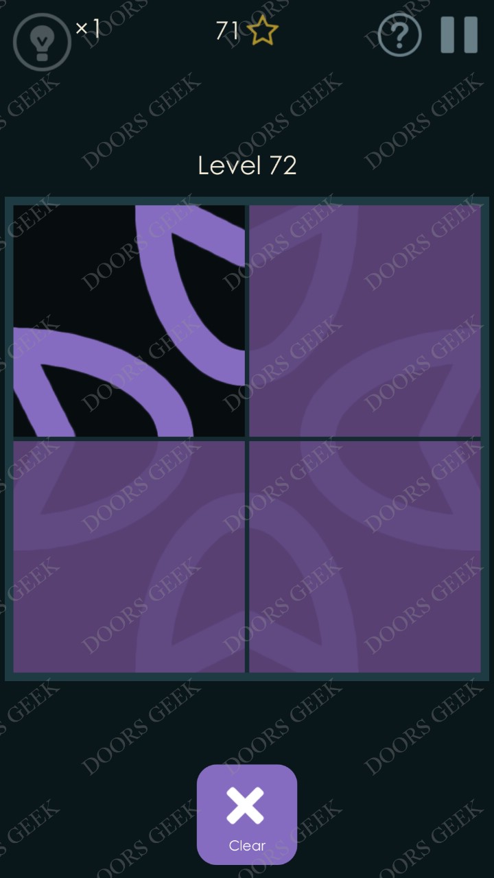 Symmetry - Drawing Puzzles Level 72 ~ Doors Geek