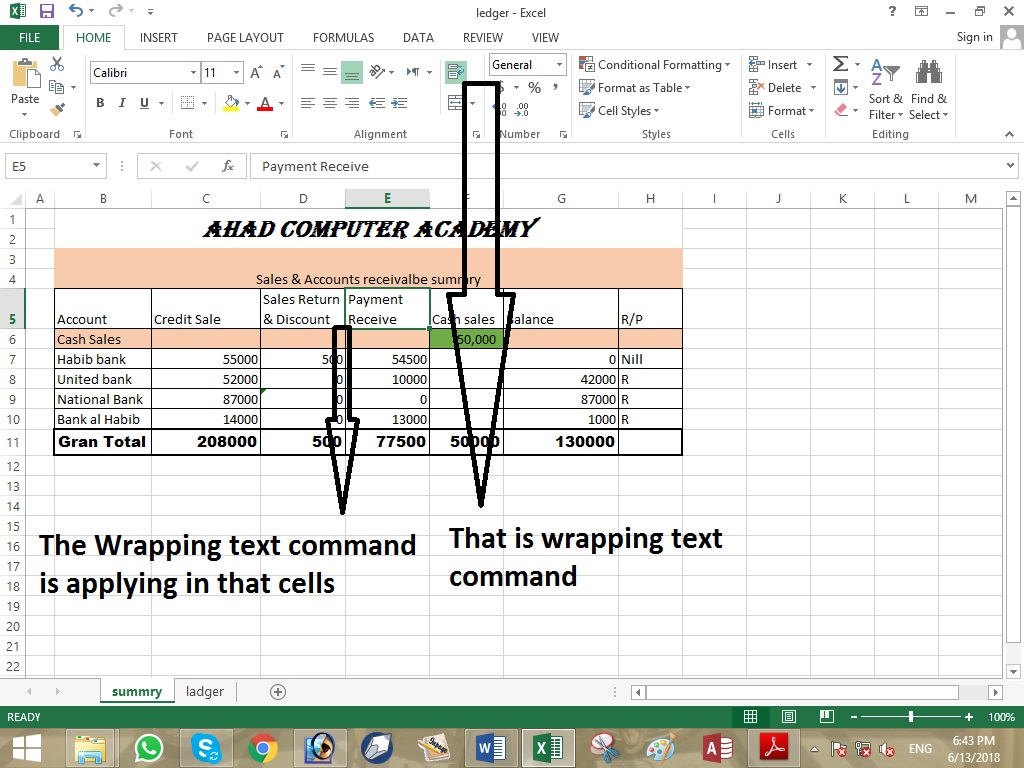 Wrapping Text In MS Excel Computer Free Courses Wrapping Text In MS Excel Computer Free Courses