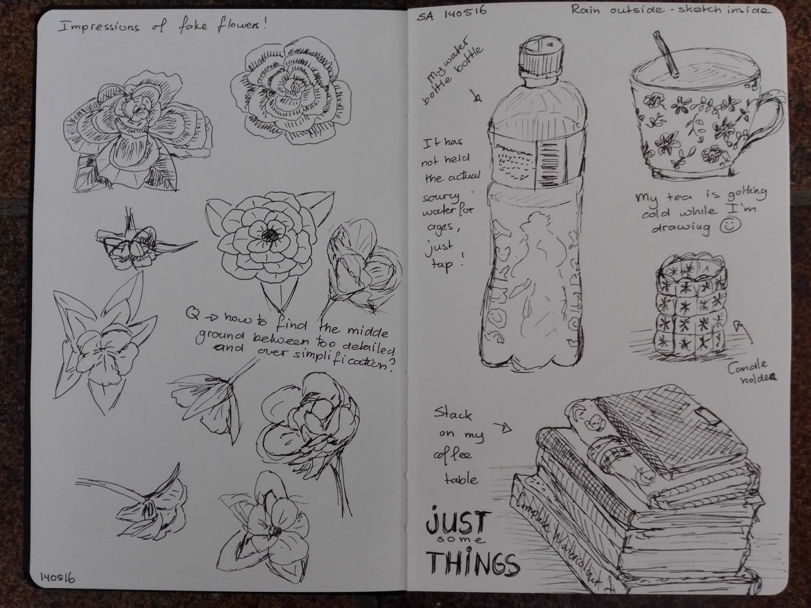 Caatje's Artsy Stuff: A bit of sketching