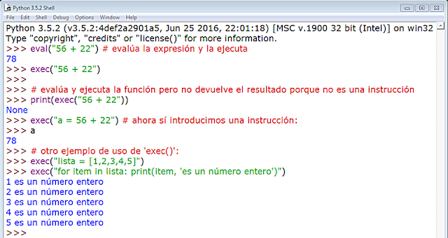APRENDER A PROGRAMAR CON PYTHON: FUNCIONES exec(), hash() Y zip().