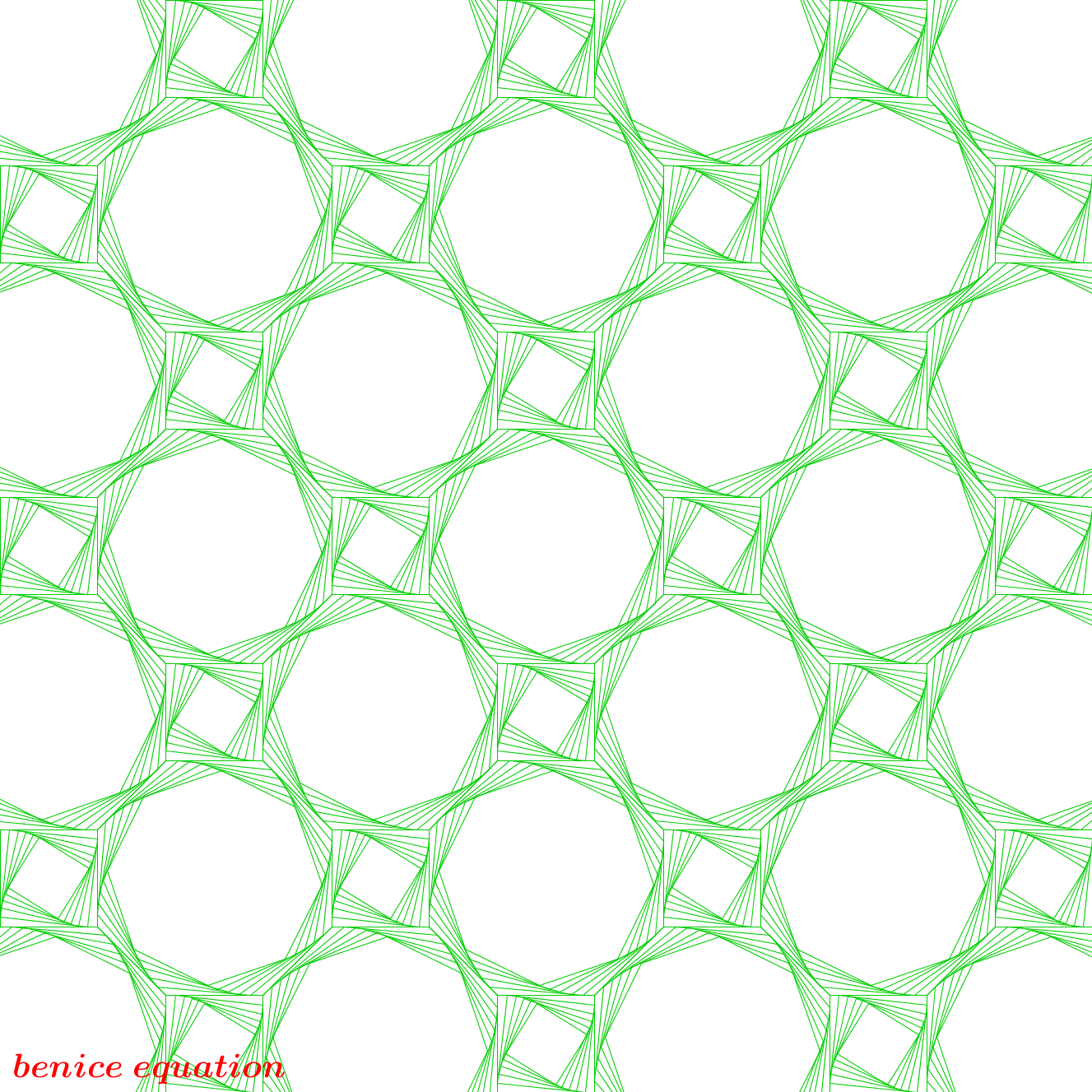 Fun math art (pictures) - benice equation: Tiling by Nested Polygons (2)
