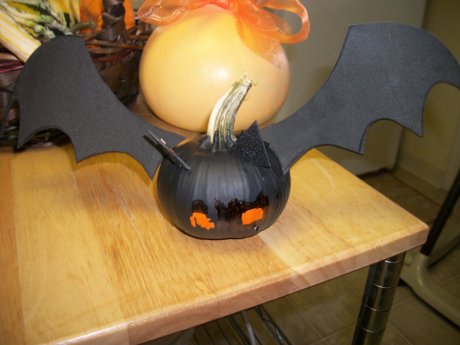 Super mom *without a cape*: Pumpkin and Bat Gourds
