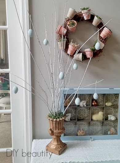 Easter Tree with Chalk Painted Eggs - DIY Beautify - Creating Beauty at ...