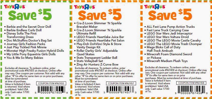 Toys R Us Printable Coupons September 2015