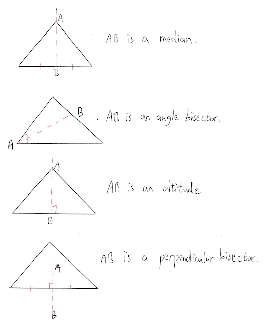 DSE Maths: Centers in a triangle