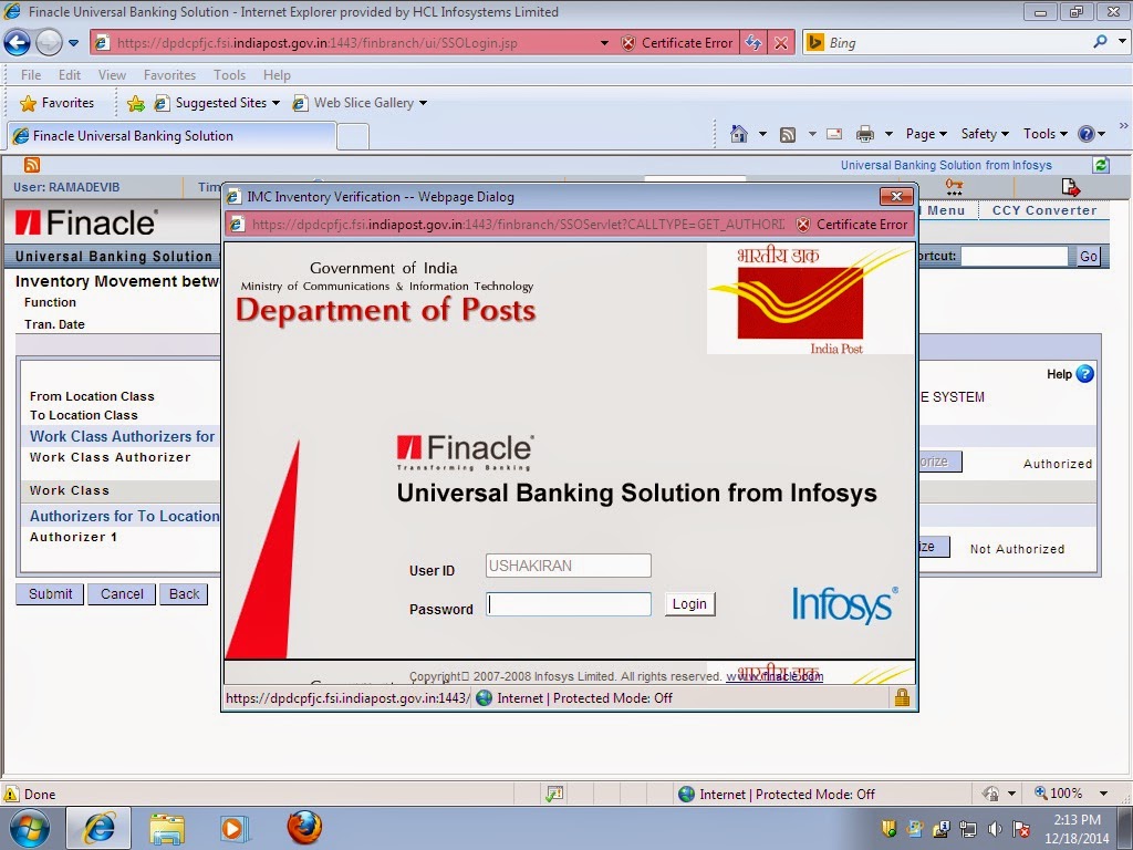 Inventory Movement in DOP Finacle - POFINACLEGUIDE